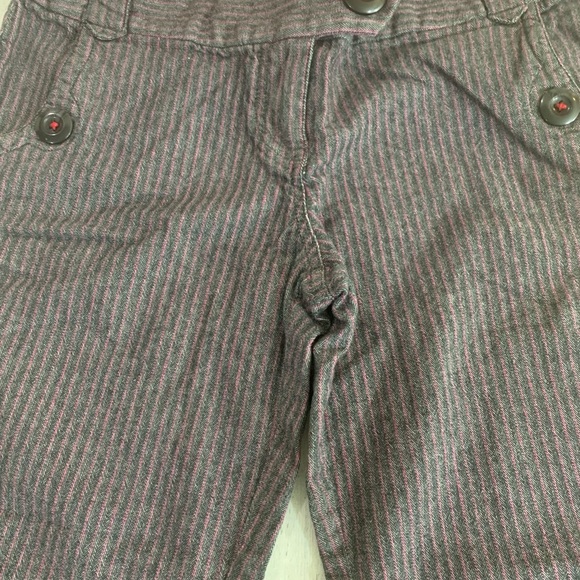 zinc | Pants & Jumpsuits | Zinc Pink And Gray Striped Pants | Poshmark